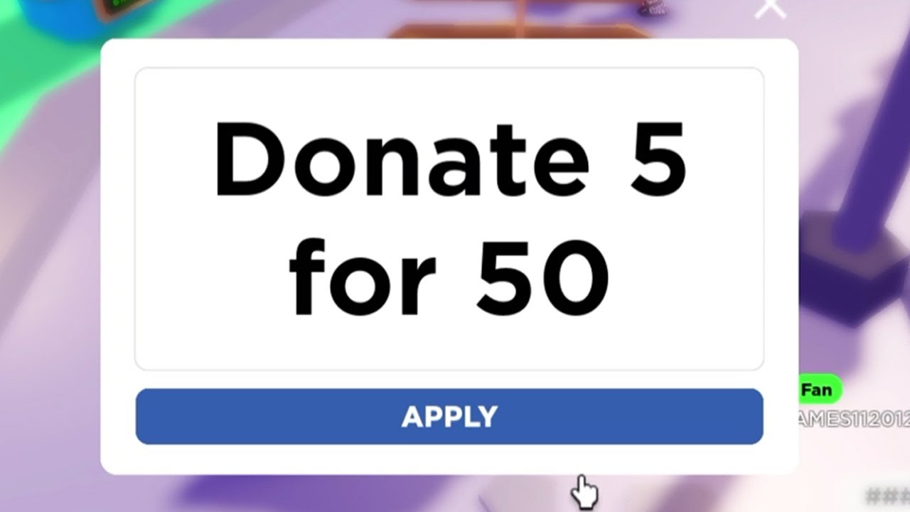 5 Robux for 50 Robux... PLS Donate Roblox - YouTube