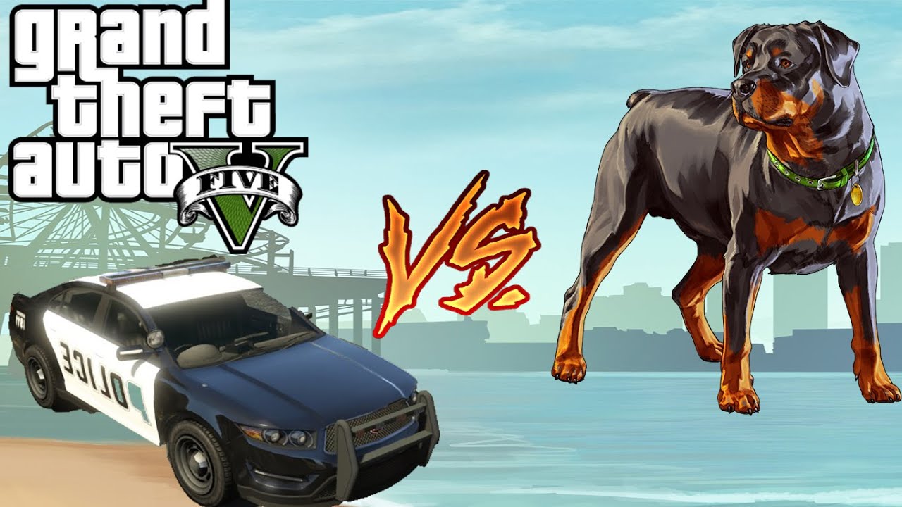 [GAME] GTA 5 DOG VS POLICE!! - YouTube