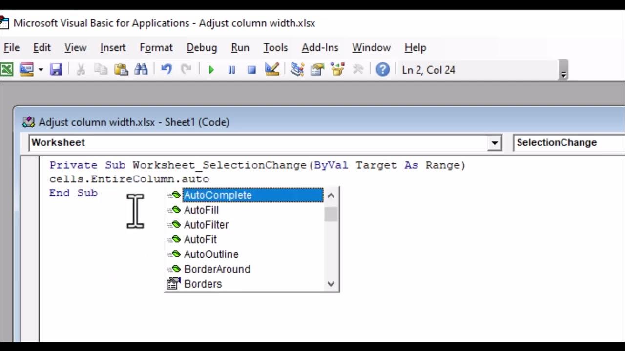 How to Adjust Column Width in Excel Automatically? - YouTube