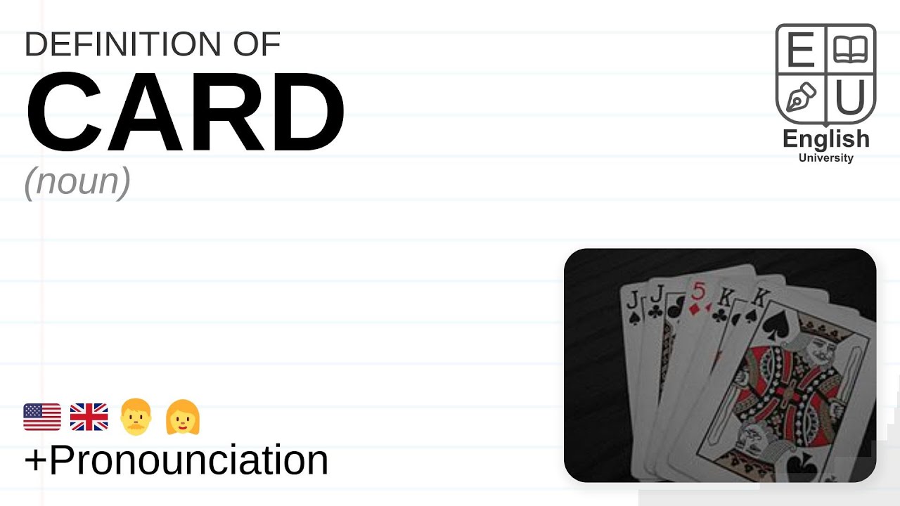 CARD meaning, definition & pronunciation | What is CARD? | How to say ...