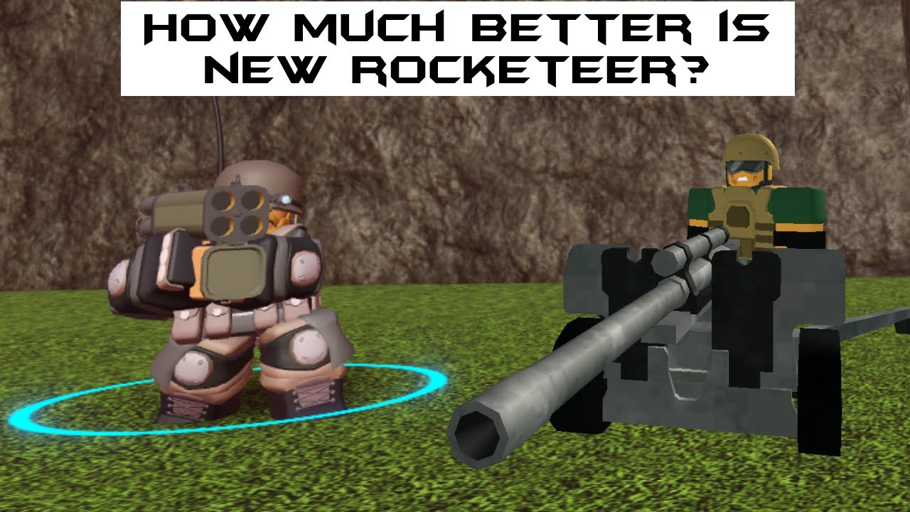 Rocketeer Rework Comparison: New vs Old - Tower Defense Simulator - YouTube