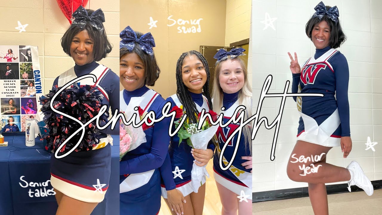 SENIOR NIGHT CHEER VLOG 💕💕// friends, cheering, last official game ...
