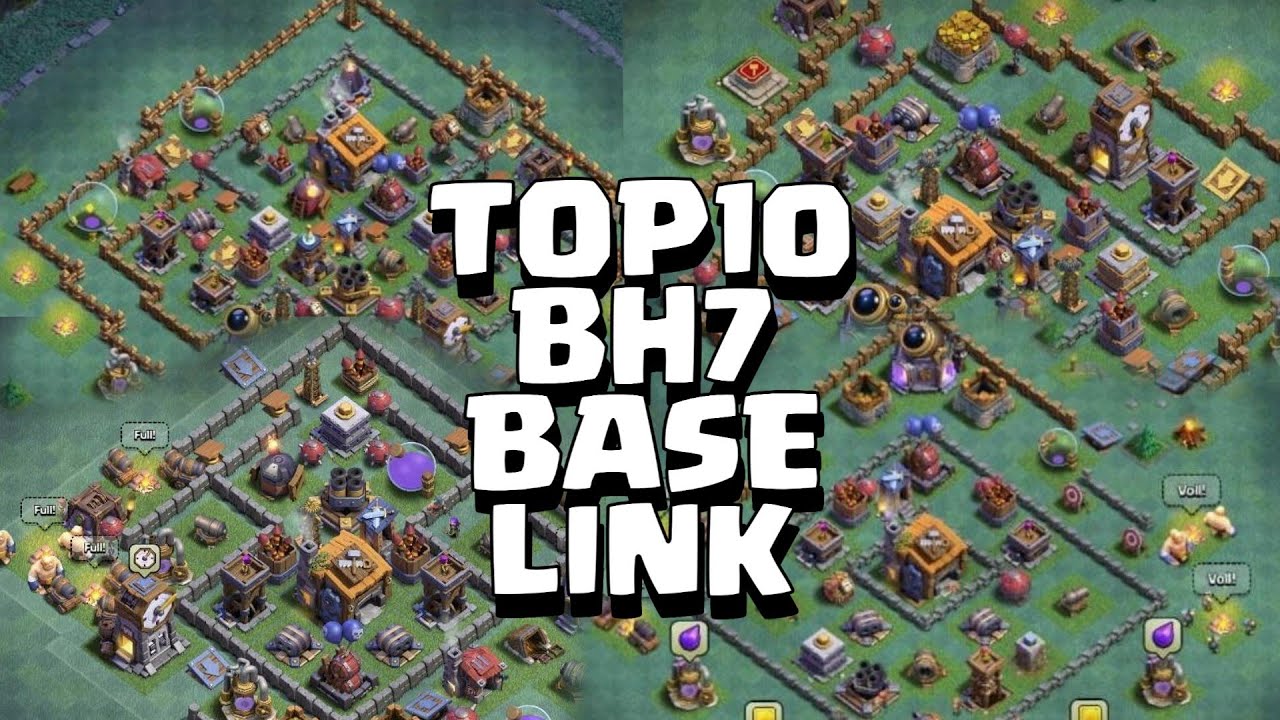 Top 10 New Best BH7 (Builder Hall 7) Bases 2020 With Copy Link Design ...