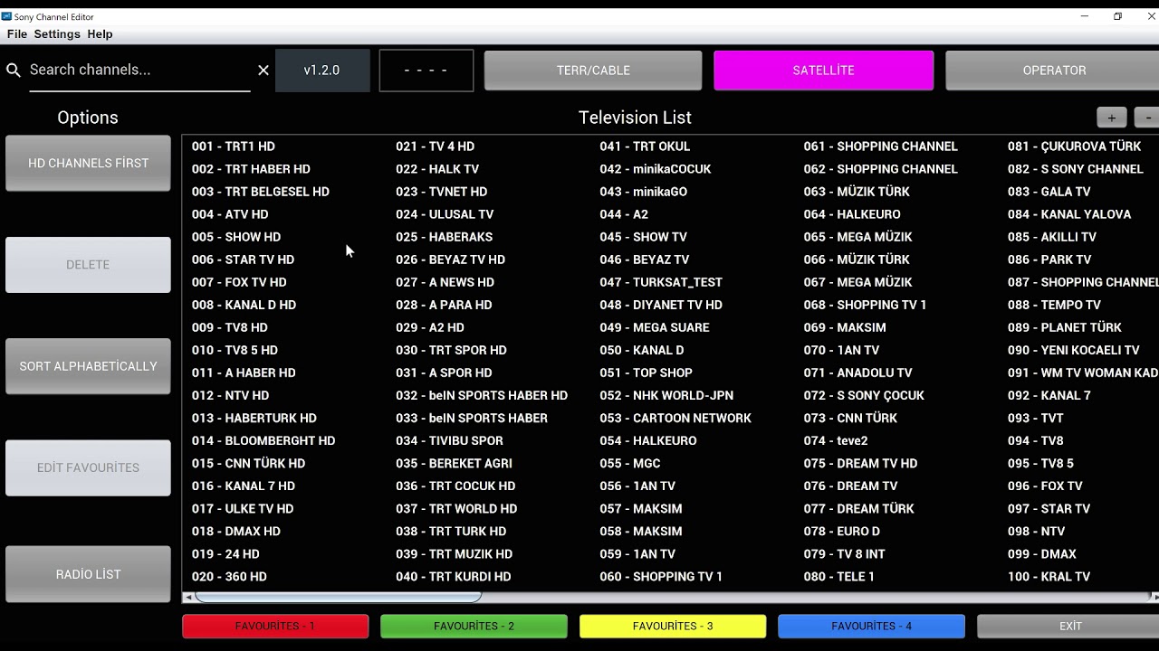 Sony TVlerde kanal editör kullanımı (Kanal düzenlemenin basit yolu ...