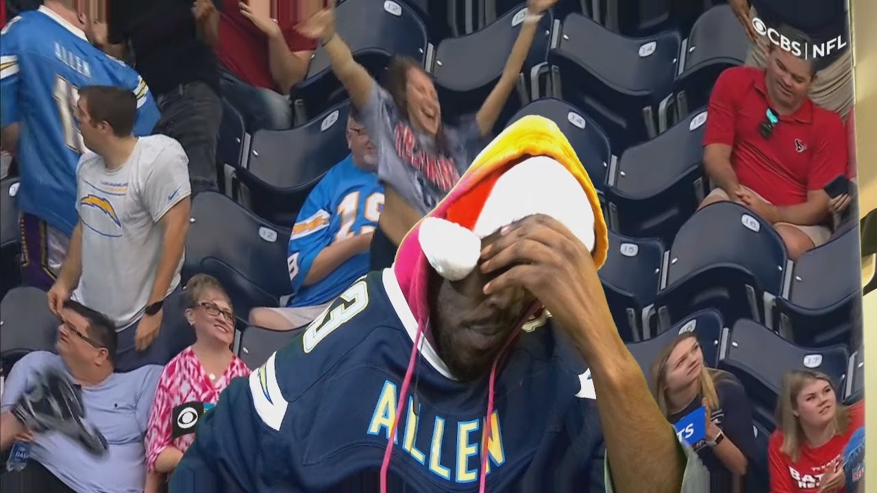 CHARGER FAN CRIES WATCHING Chargers vs. Texans Week 16 Highlights | NFL ...