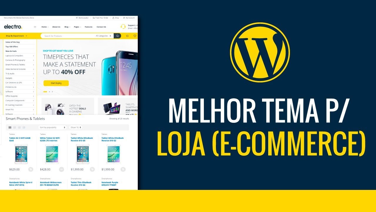 Electro - Melhor Tema para Loja (e-commerce) WordPress - YouTube