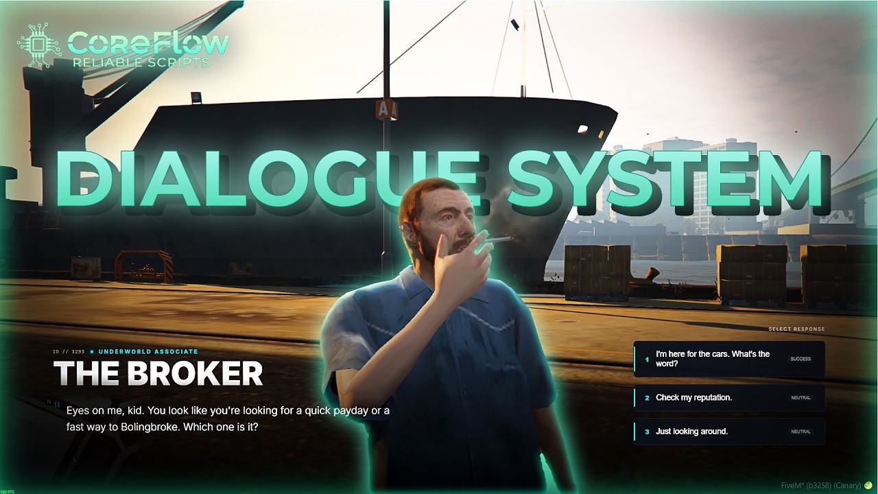 CoreFlow Dialogue — Cinematic NPC Dialogue System | FiveM 🎁[80% OFF ...