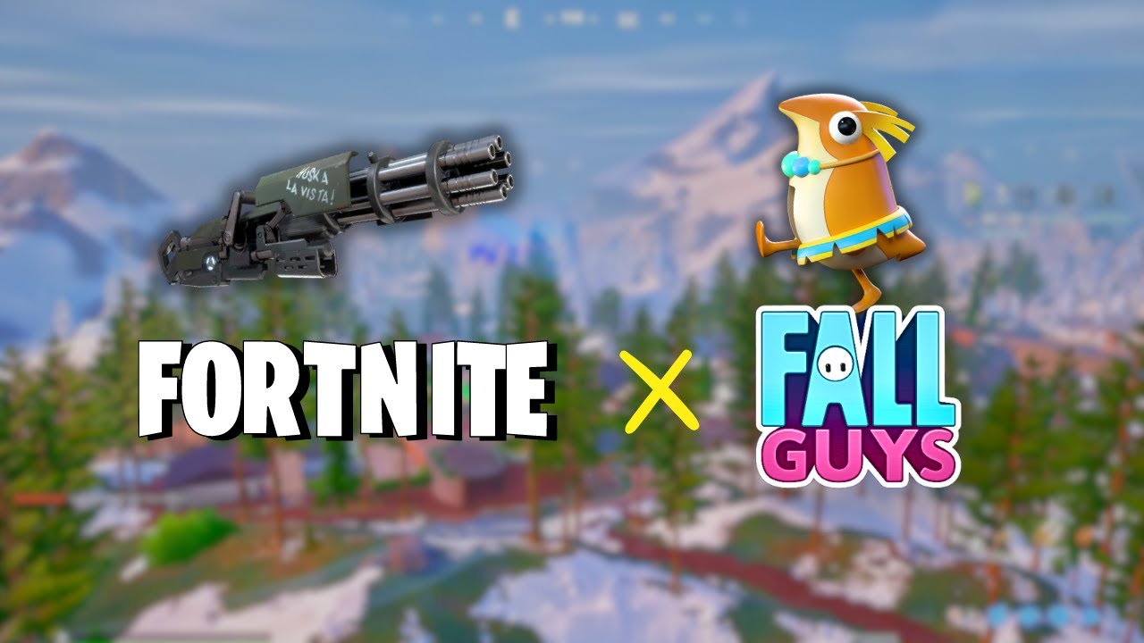 Fall Guys LIVE In Fortnite and New Mini Gun! - YouTube