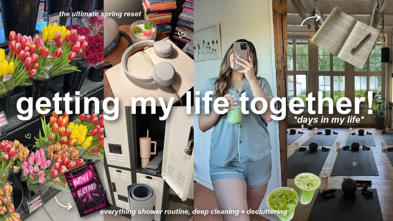 productive spring days in my life!🍓 spring reset, everything shower ...