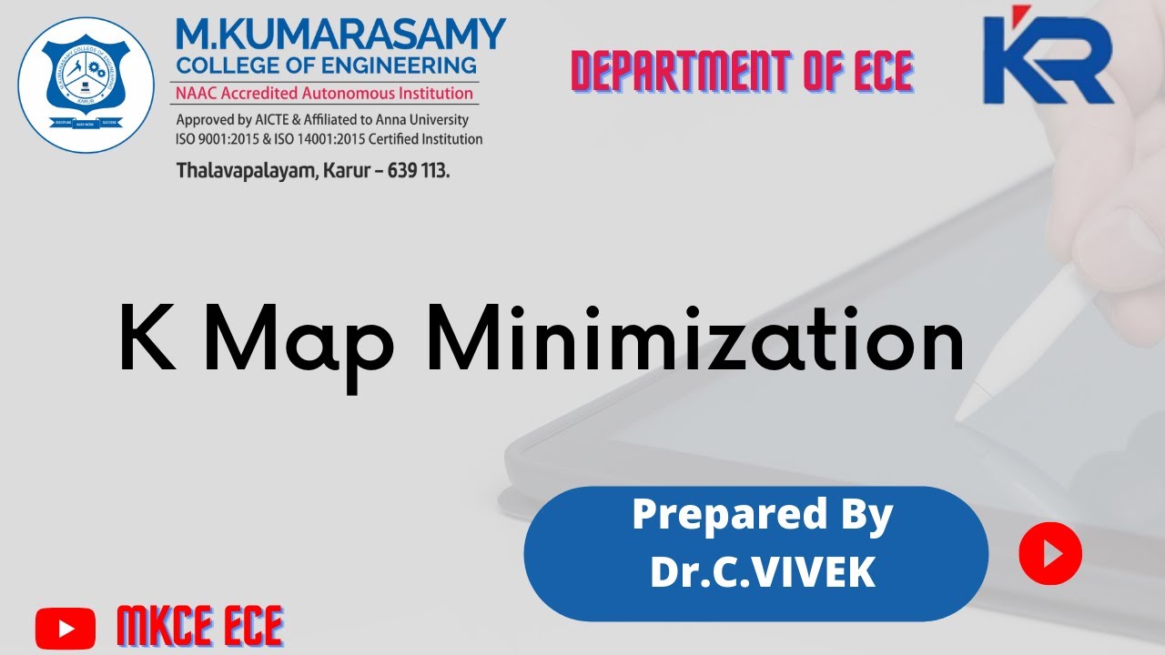 K Map minimization #MKCE ECE - YouTube