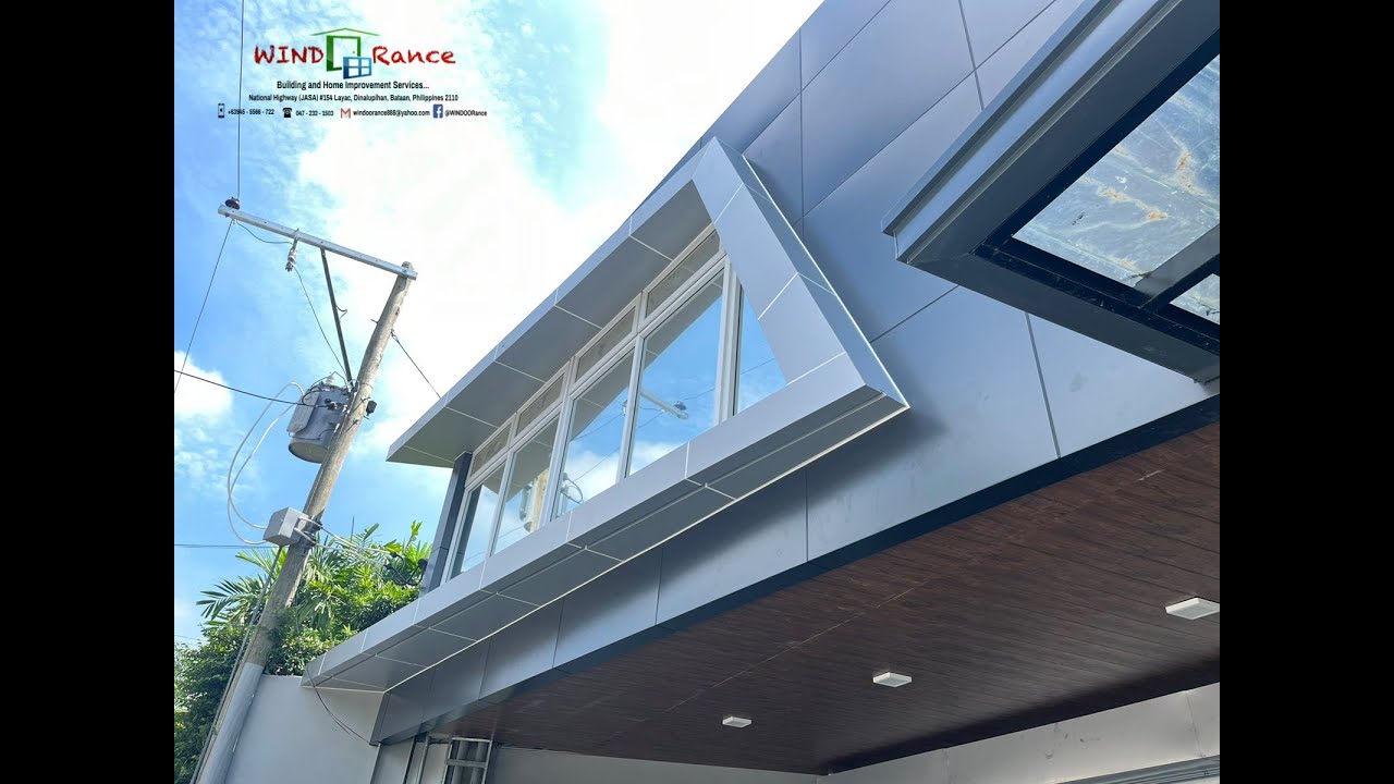 Aluminum Composite Panel Cladding Project - YouTube