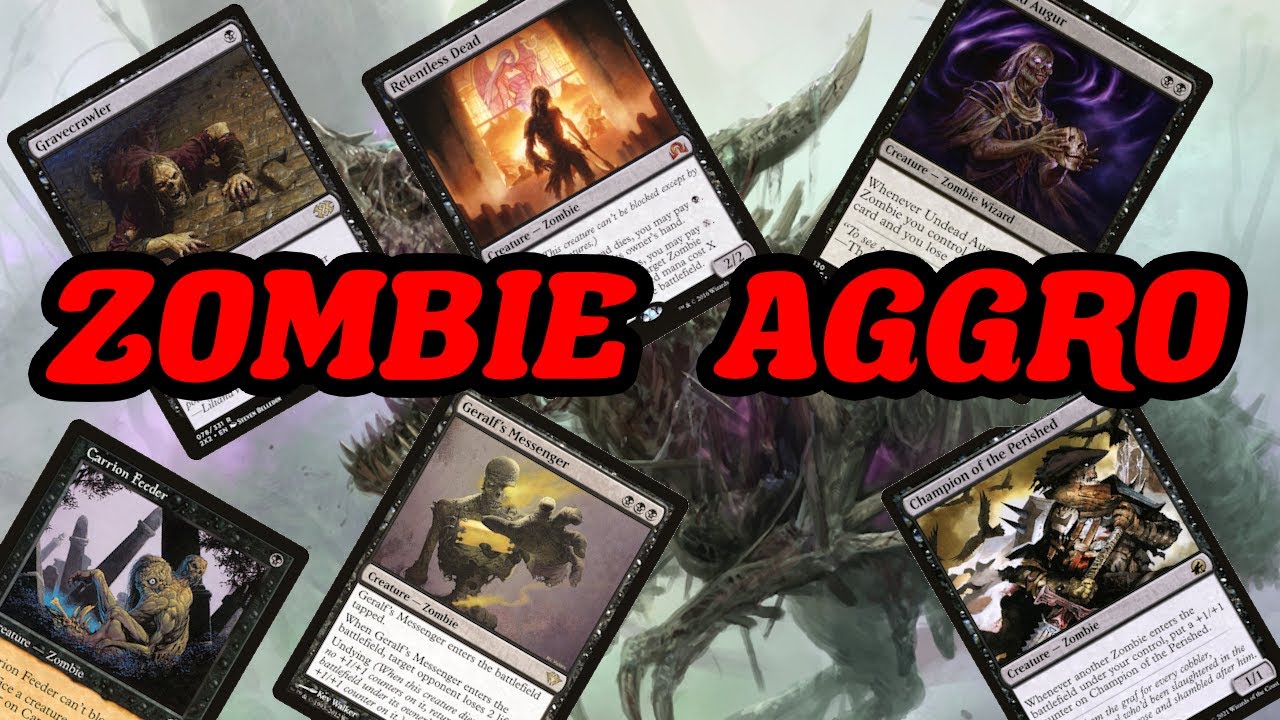 ZOMBIE AGGRO! Legacy monoblack Tribal Zombie aggro for Halloween MTG ...