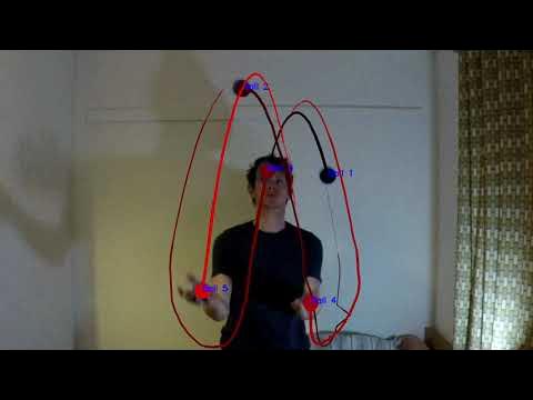5 Juggling Balls Tracking Demo (Python) - YouTube