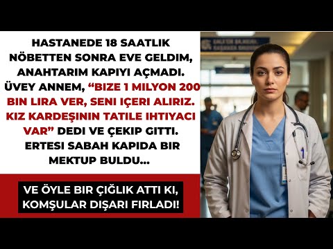 Hastanede 18 saatlik nöbetten sonra eve döndüm… Ama üvey annem kapının kilitlerini değiştirmişti!