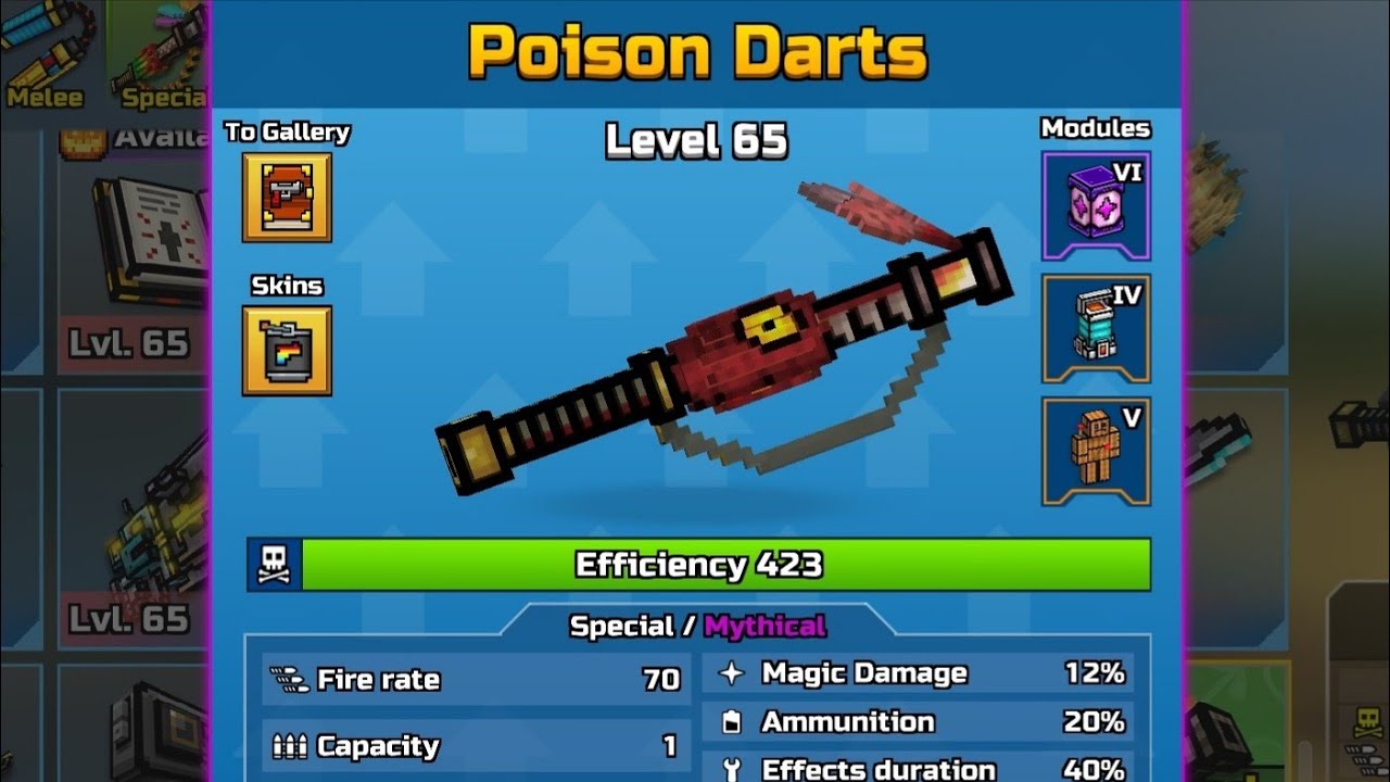 Dragon's Fury poison dart (mythical)【pg3d】 - YouTube