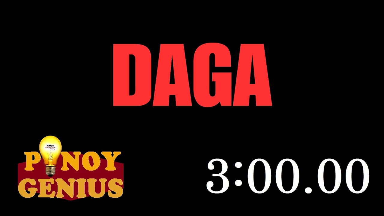 "DAGA" - Pinoy Henyo Word (with 3-minute timer) | Pinoy Genius - YouTube