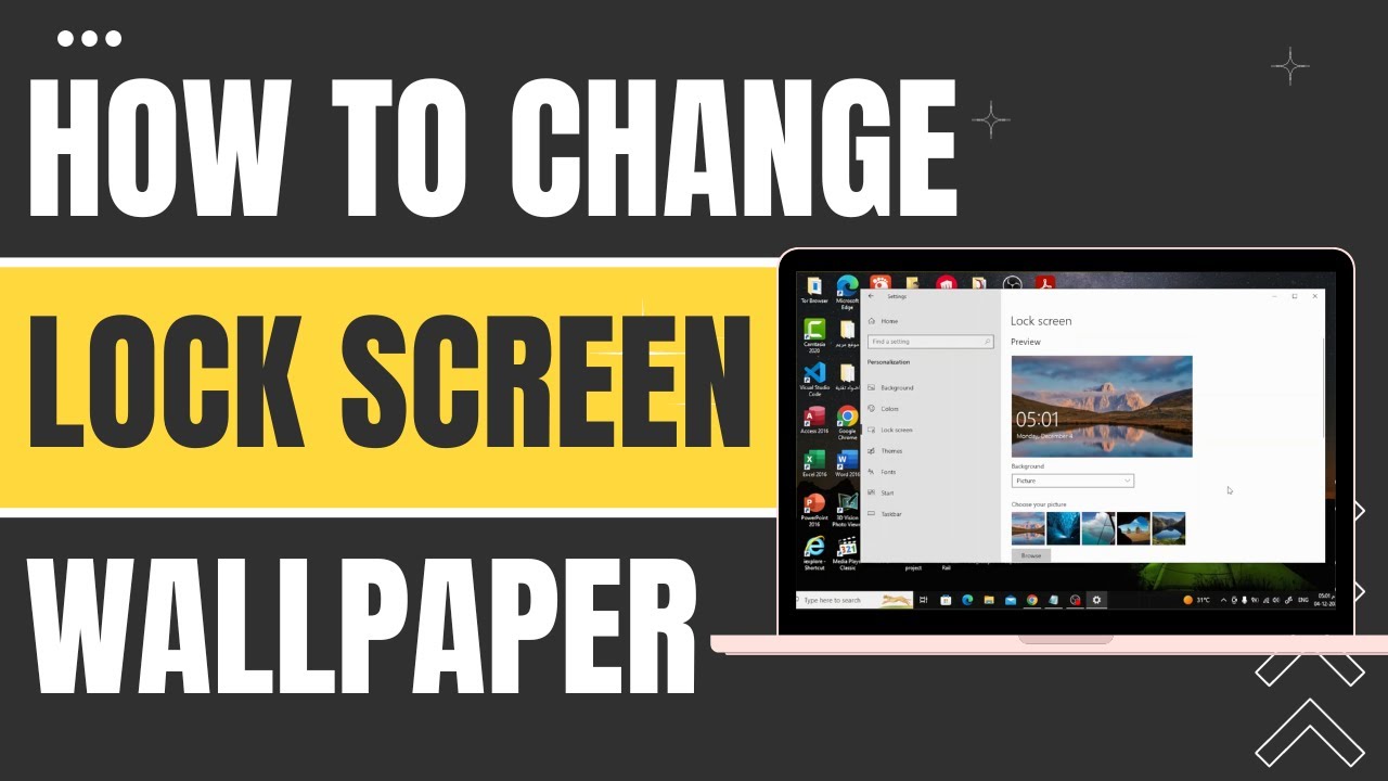 How To Change Lock Screen Wallpaper In Laptop in Minutes | Easy Steps ...