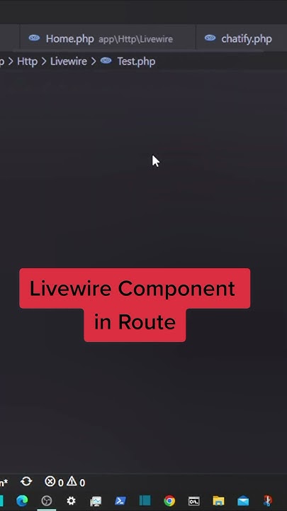 Using Livewire Component un Routs in Laravel #laravel #webdevelopment #development #tricks #tips ...
