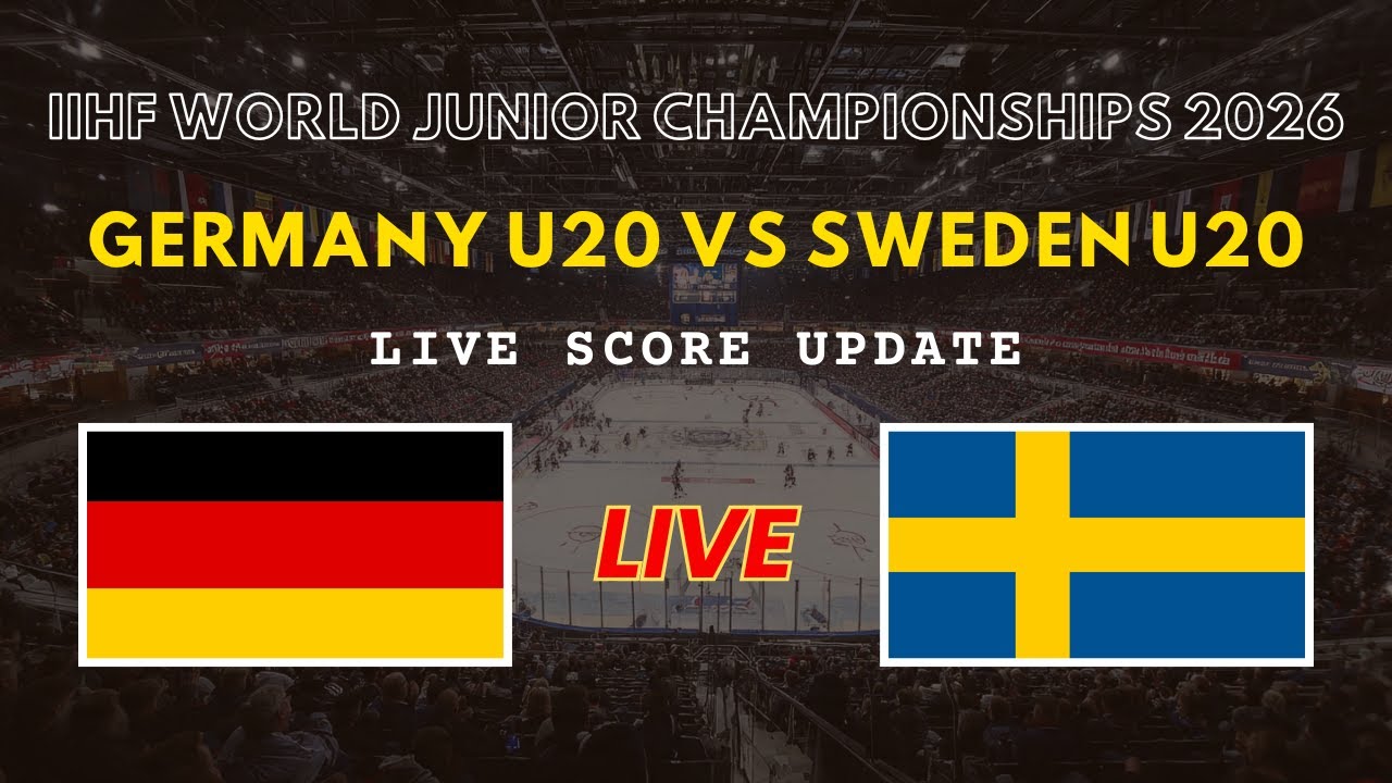 Germany vs Sweden Live Scores | U20 2026 IIHF World Junior Ice Hockey ...