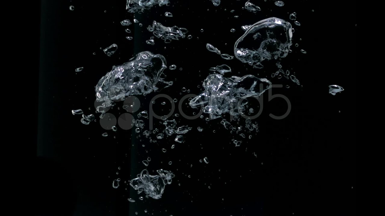 Bubbles Rising In Water, Slow Motion. Stock Footage - YouTube