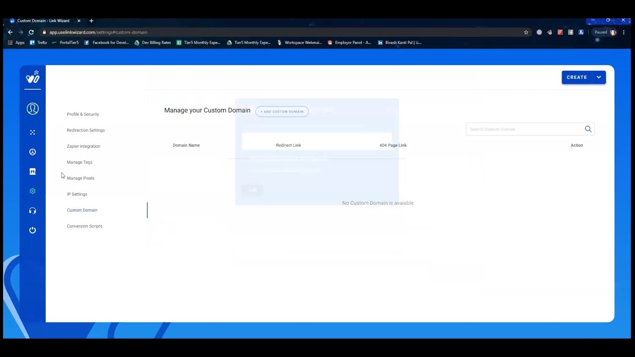 Link Wizard - Custom Domain Feature Video - YouTube