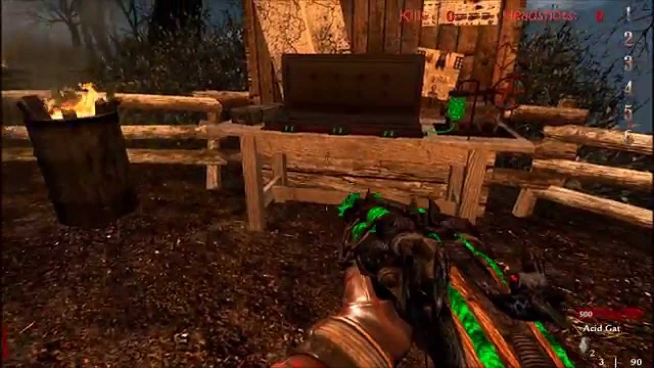 CoD WaW Custom Zombies: Acid Gat Kit Buildable - YouTube
