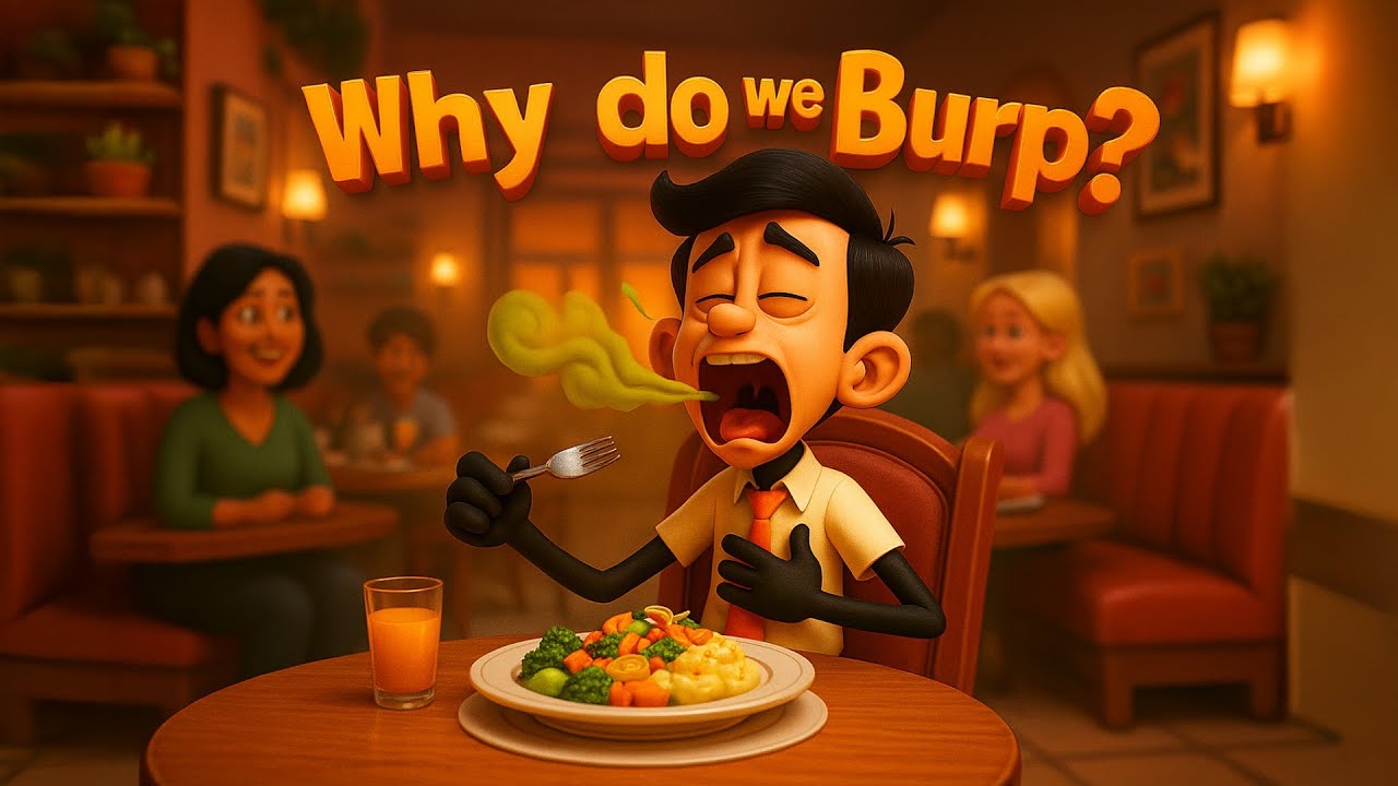 Why do we Burp? | #aumsum #kids #education #science - YouTube