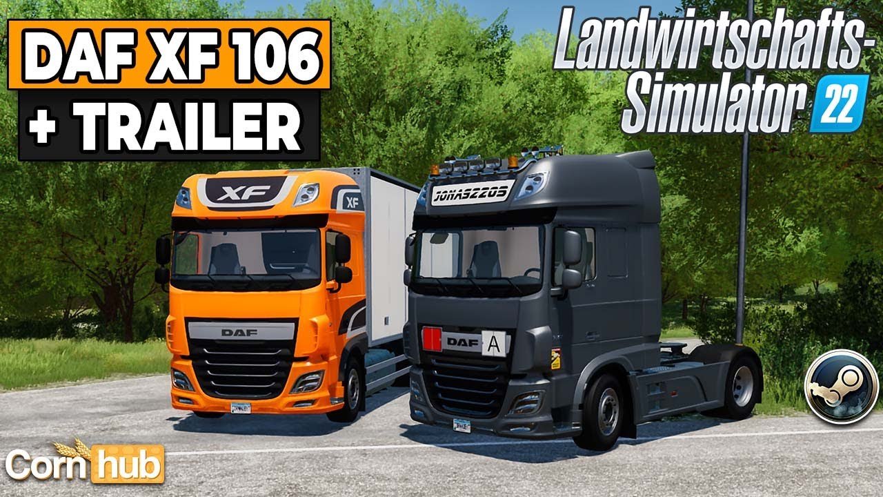 LS22 Mods - DAF XF 106 + Trailer - LS22 Modvorstellung - YouTube