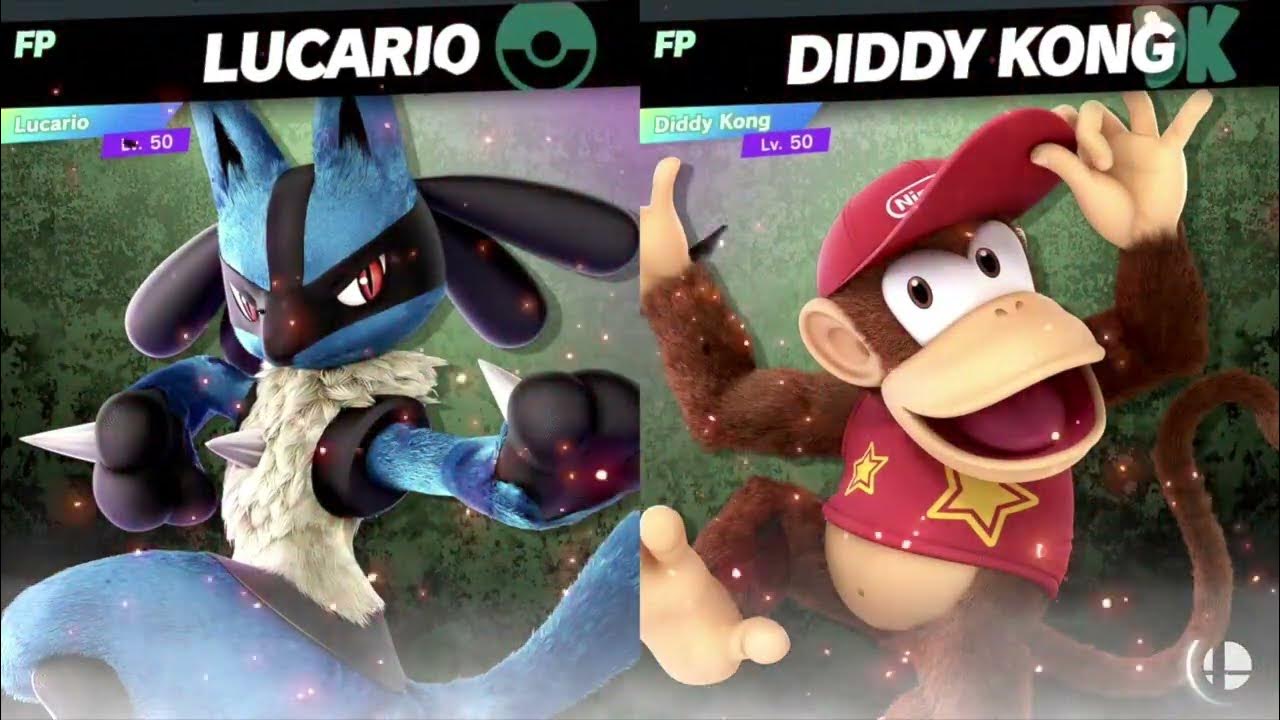 Super Smash Bros Ultimate Amiibo Fights – Lucario vs the World #34 Lucario vs Diddy Kong - YouTube