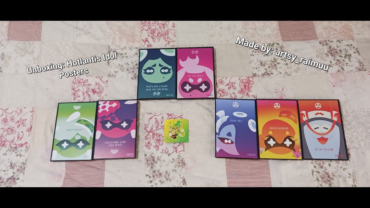 Unboxing | artsy_raimuu | Hotlantis Idol Posters - YouTube
