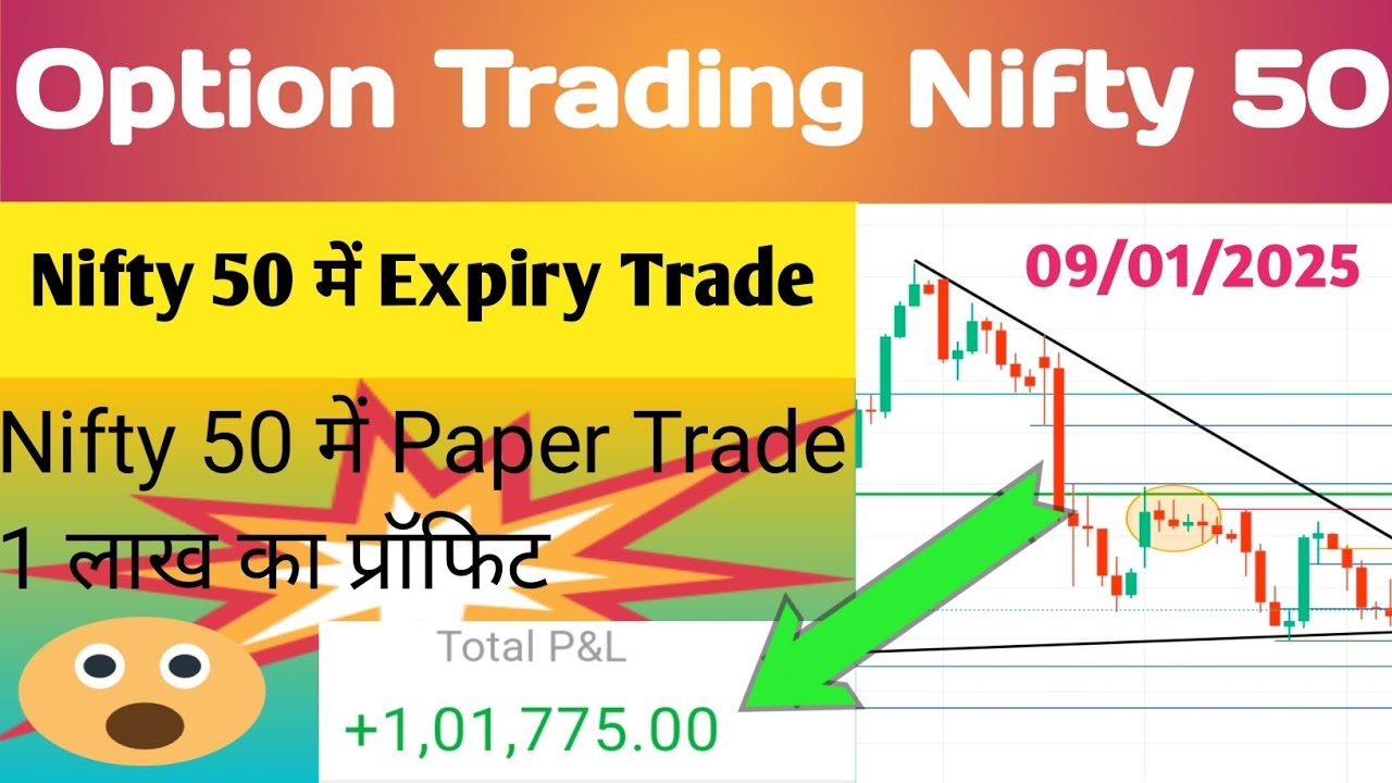 Live Option Trading.Nifty 50 me Expiry 09/01/2025 Live trading Nifty 50 ...