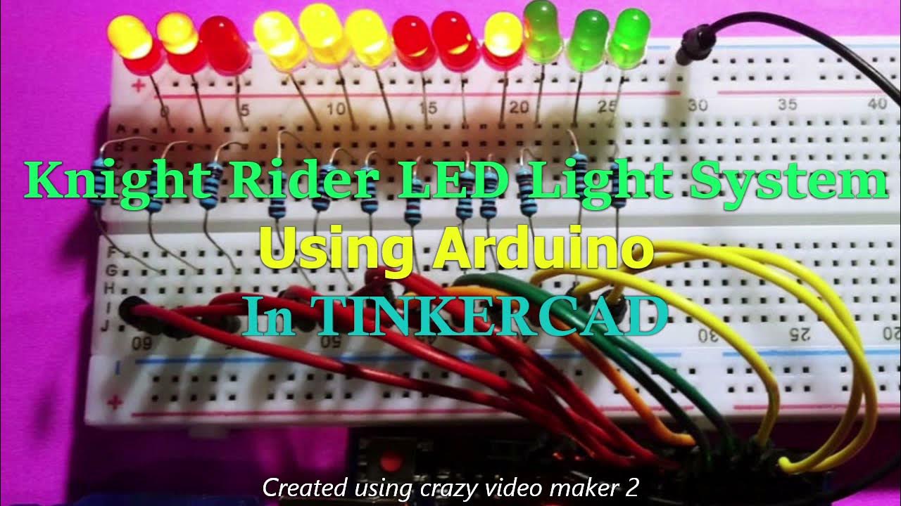 Knight Rider with Arduino and for Loop Example with Code - YouTube