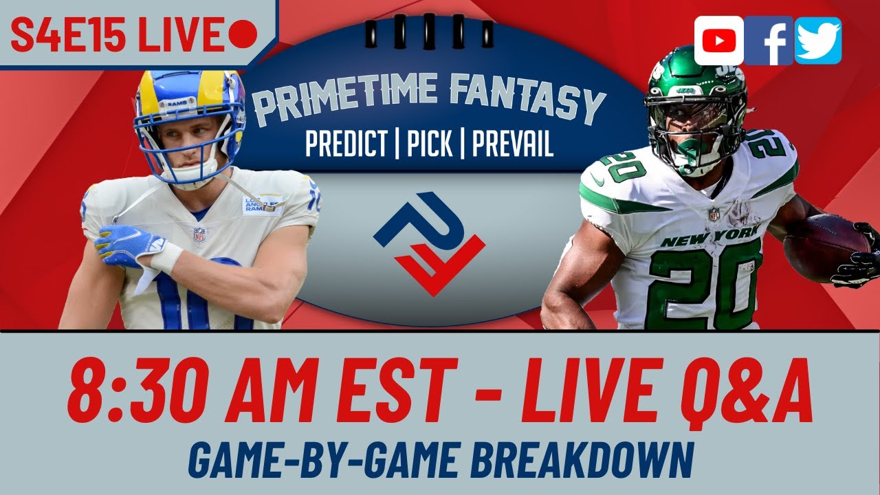Week 2 LIVE Fantasy Football Q&A | Start & Sit I PrimeTime Fantasy ...