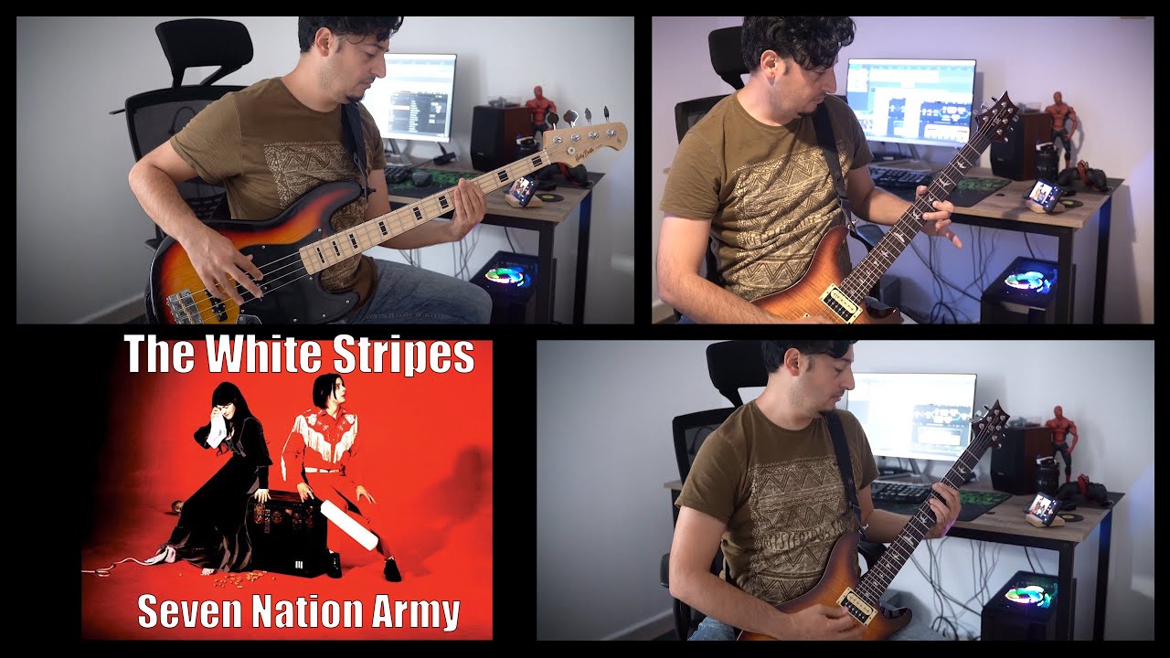 The White Stripes - Seven Nation Army (Bass + Guitar Cover) - YouTube