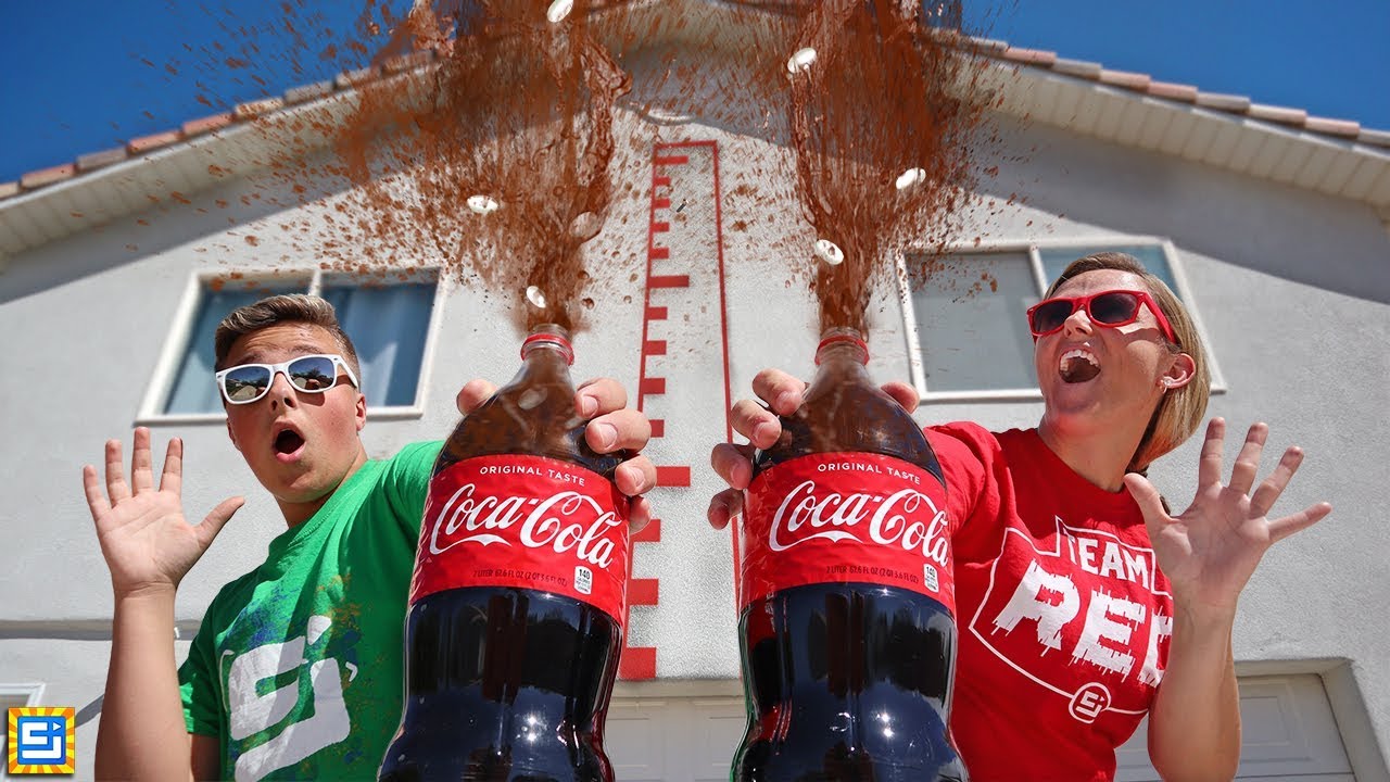 MENTOS and Coca COLA Coke Explosion Experiment! - YouTube