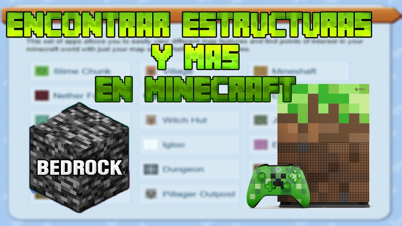 Encontrar Estructuras Aldeas Y Biomas En Minecraft Bedrock Y Consola