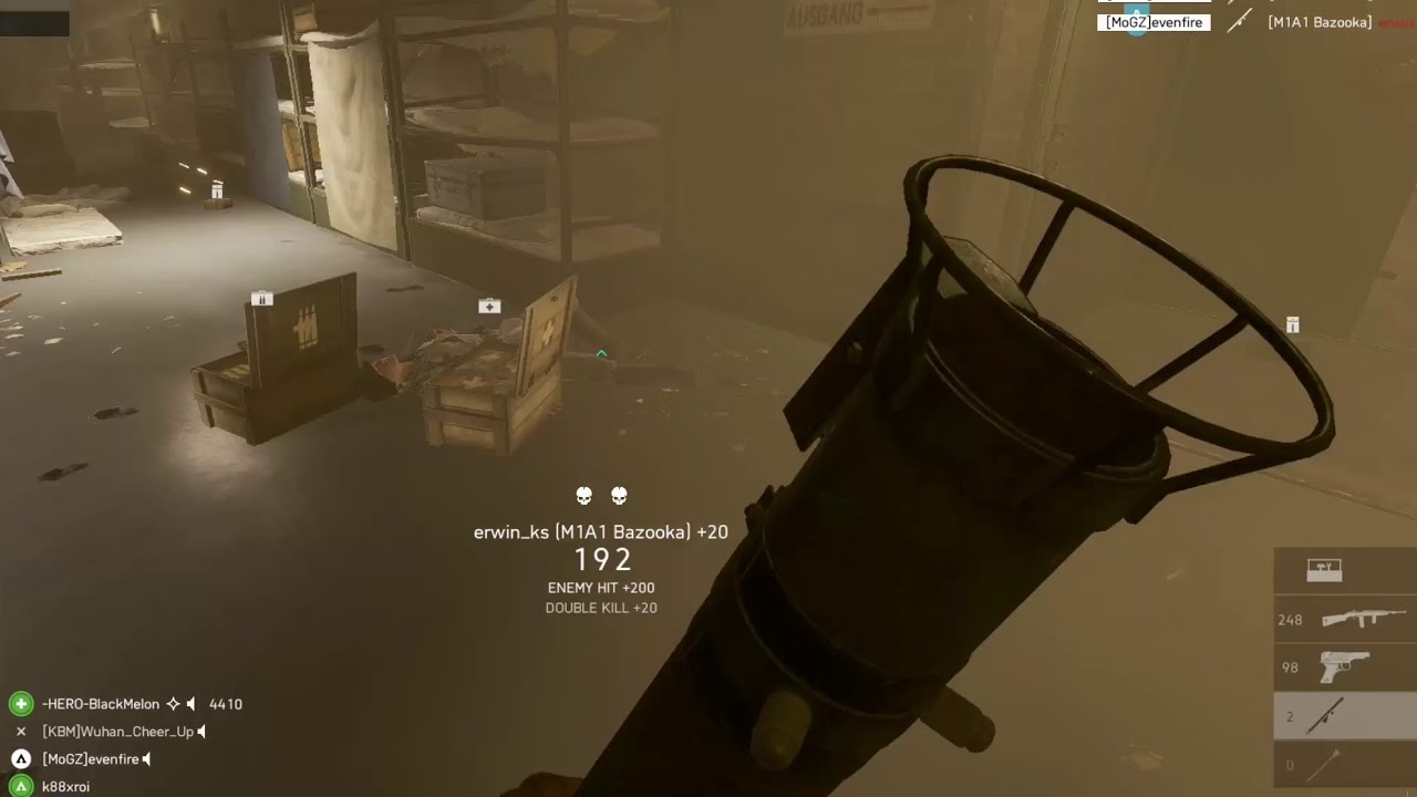 Bazooka Back-blast Double Kill - YouTube