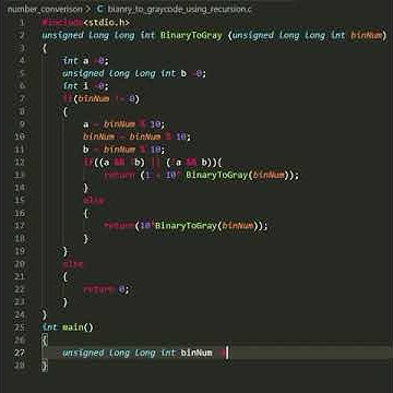 #shorts #rookieprogrammer C program to convert a Binary number to Gray Code using #Recursion ...