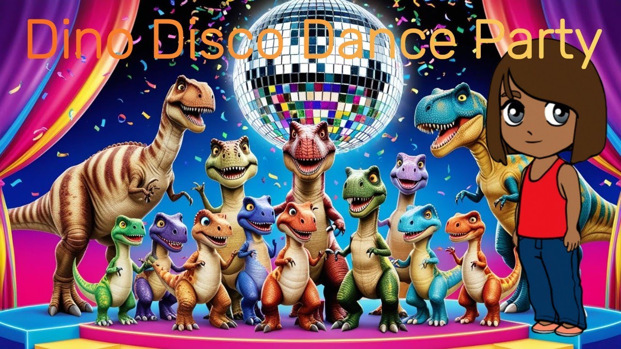 Dino Disco Dance Party! 🦖🕺 | Fun Kids’ Rhyme with Groovy Dinosaur Moves - YouTube