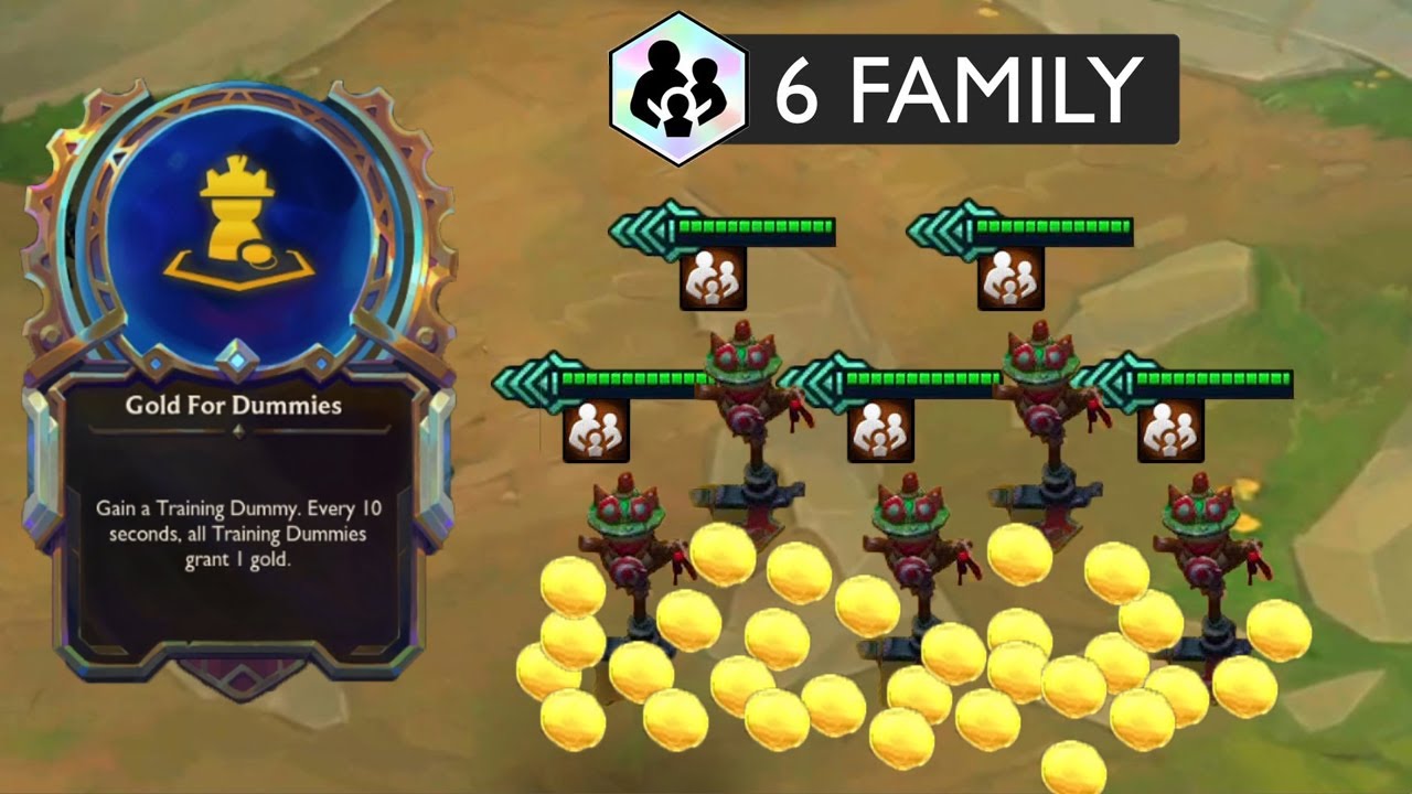 x5 Dummy Cash Gold! + 6 Family Cash Out⭐⭐⭐ !? | TFT Into the Arcane ...