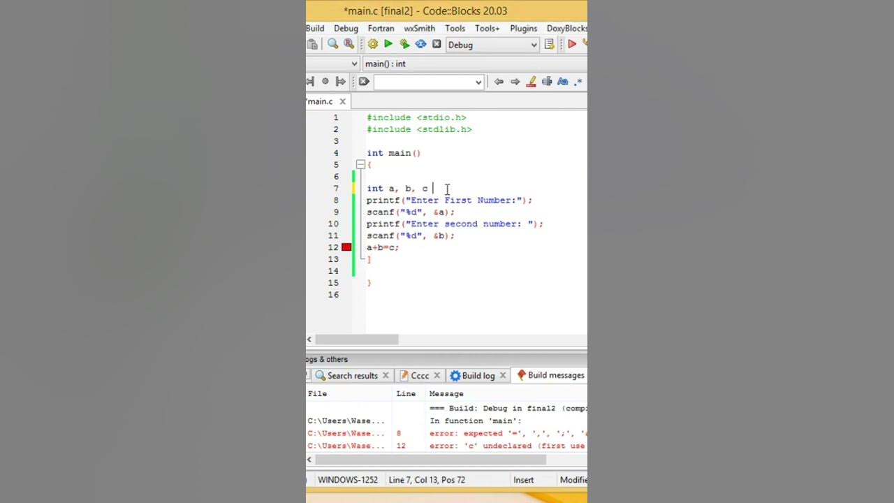 Syntax Errors Found In C Program Coding Codeprogramming Clanguage 2815