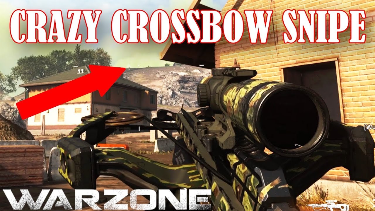 CRAZY CROSSBOW SNIPE in WARZONE - YouTube