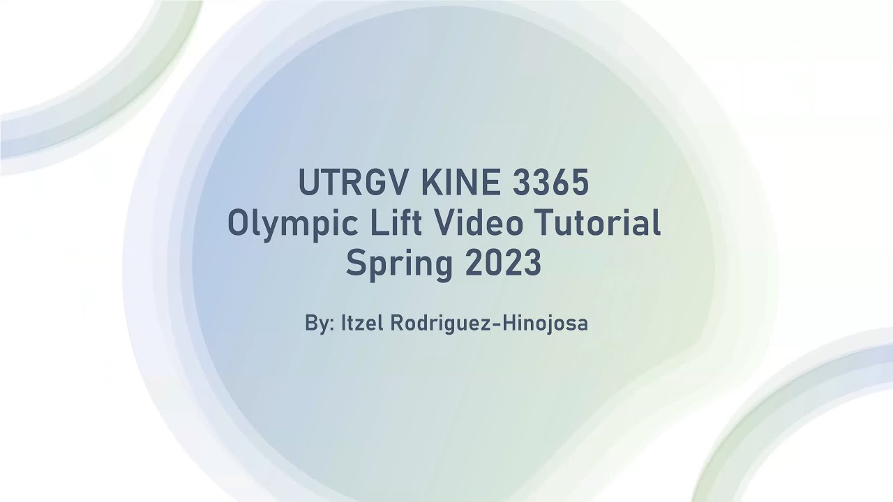UTRGV KINE 3365 Exercise Video Project Spring 2023 - YouTube