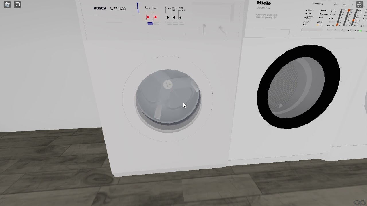 Roblox My Washroom Bosch WFF 1600 spin only - YouTube