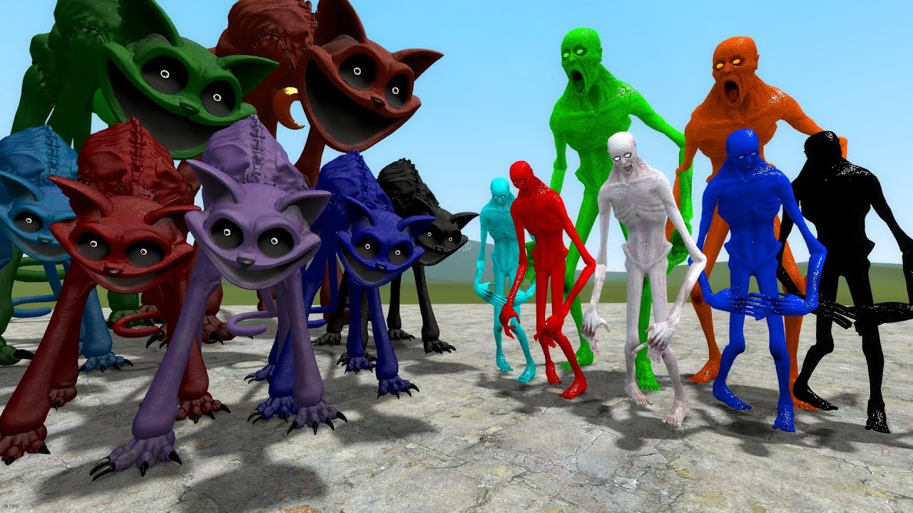 SCP-096 ALL COLORS VS CATNAP ALL COLORS in Garry's Mod! (Poppy Playtime ...