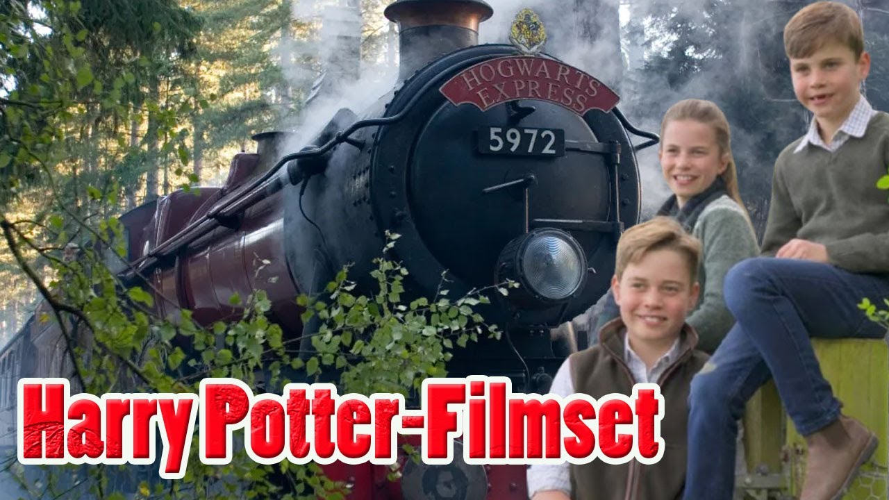 Prinz George, Prinzessin Charlotte und Prinz Louis besuchen das Harry ...