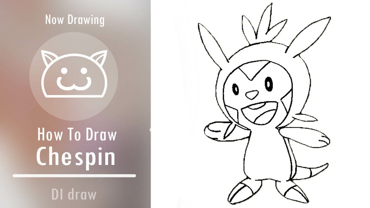 How to Draw Chespin from Pokemon - YouTube