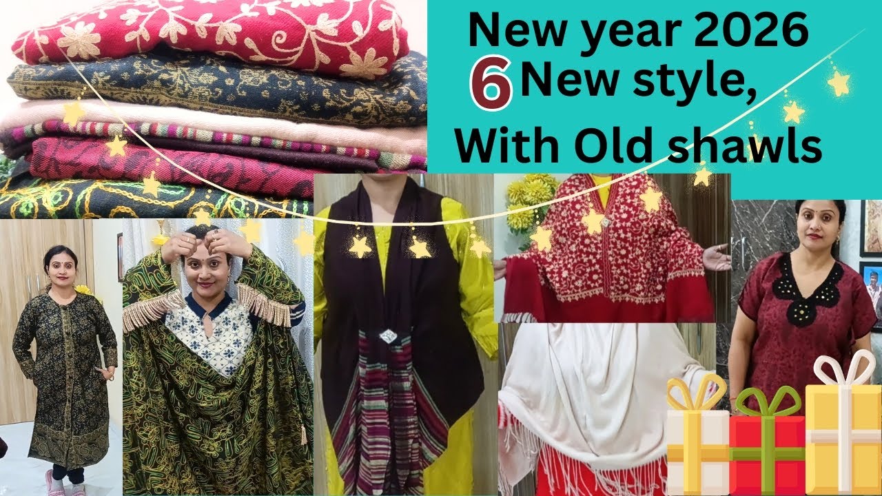 2026, Don't Throw Away Old shawls! 6 fast & Easy tricks, Money seving ...
