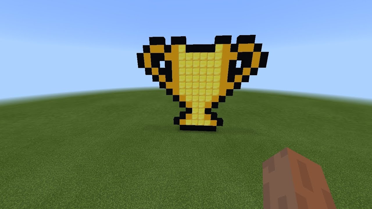 MINECRAFT PIXEL ART: TROFEO #4 - YouTube