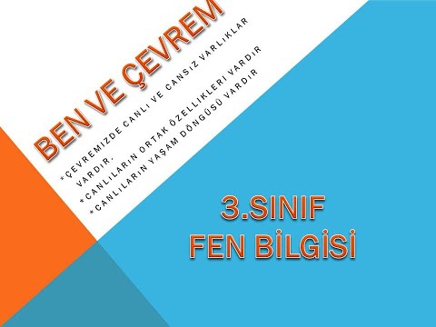 BEN VE ÇEVREM- YAŞADIĞIMIZ ÇEVREYİ KORUYALIM